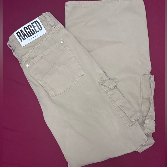 The Ragged Priest | Jeans | Ragged Jeans Utility Cargo Pants Khaki Wide ...